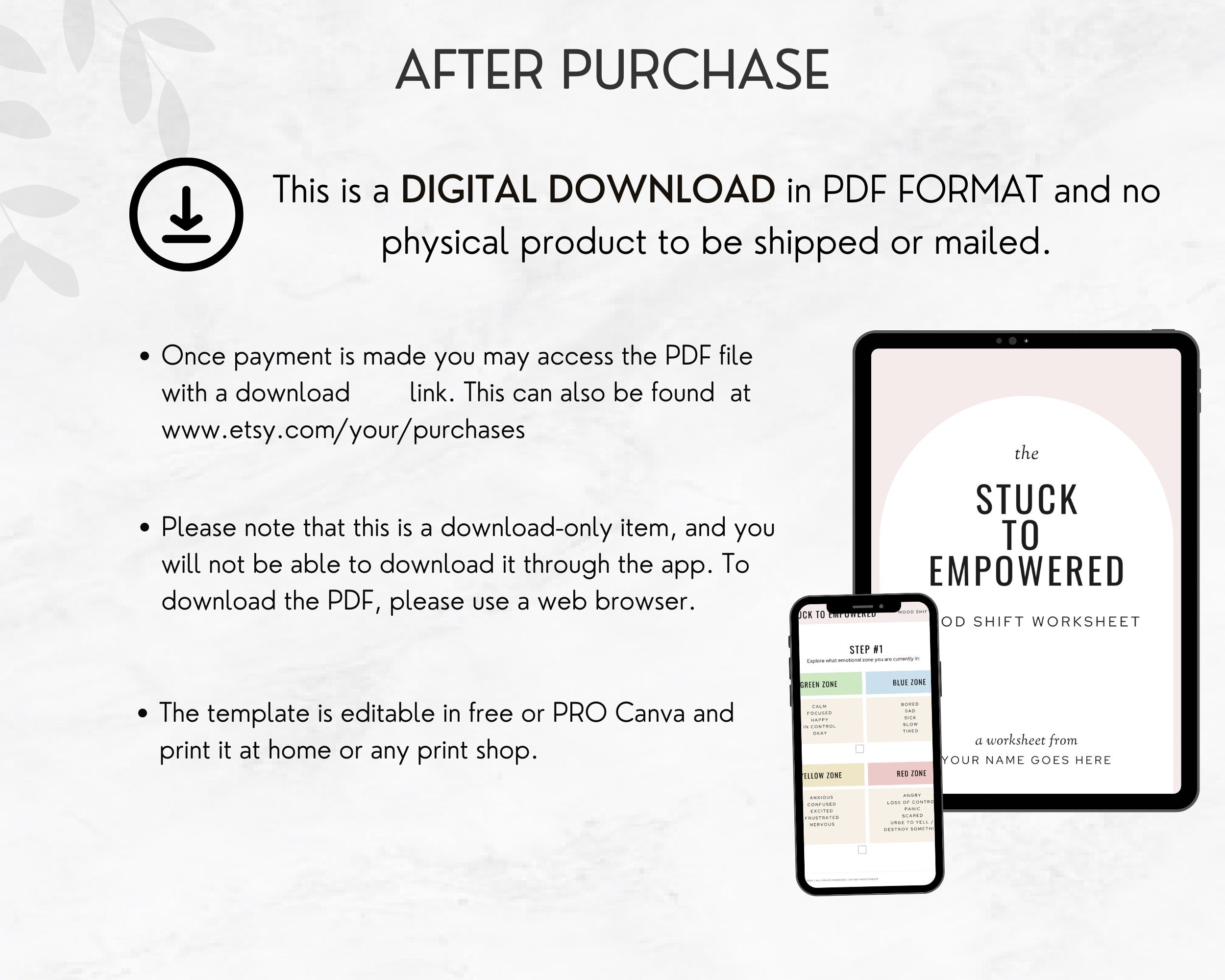 Mood Shift Workbook, Worksheet for Coaches, Done for You Freebie ...