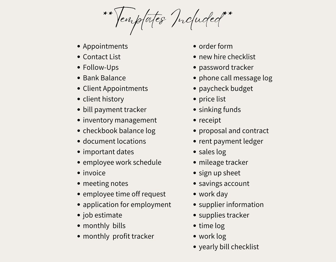 Small Business Forms Bundle, Printable Business Forms , Order Forms ...