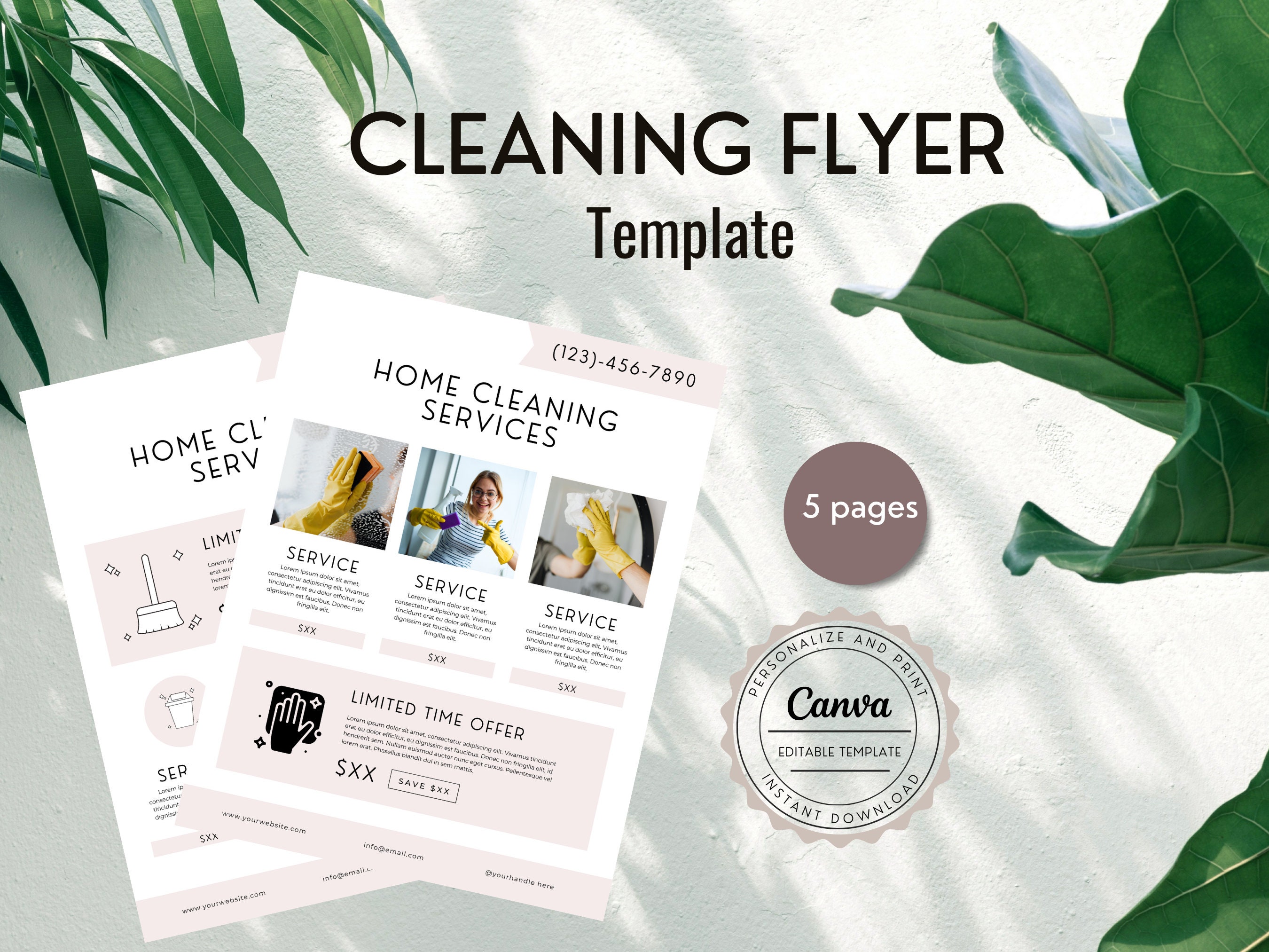 Cleaning Service Flyer, Housekeeping Flyer Home Cleaning Flyer Business ...