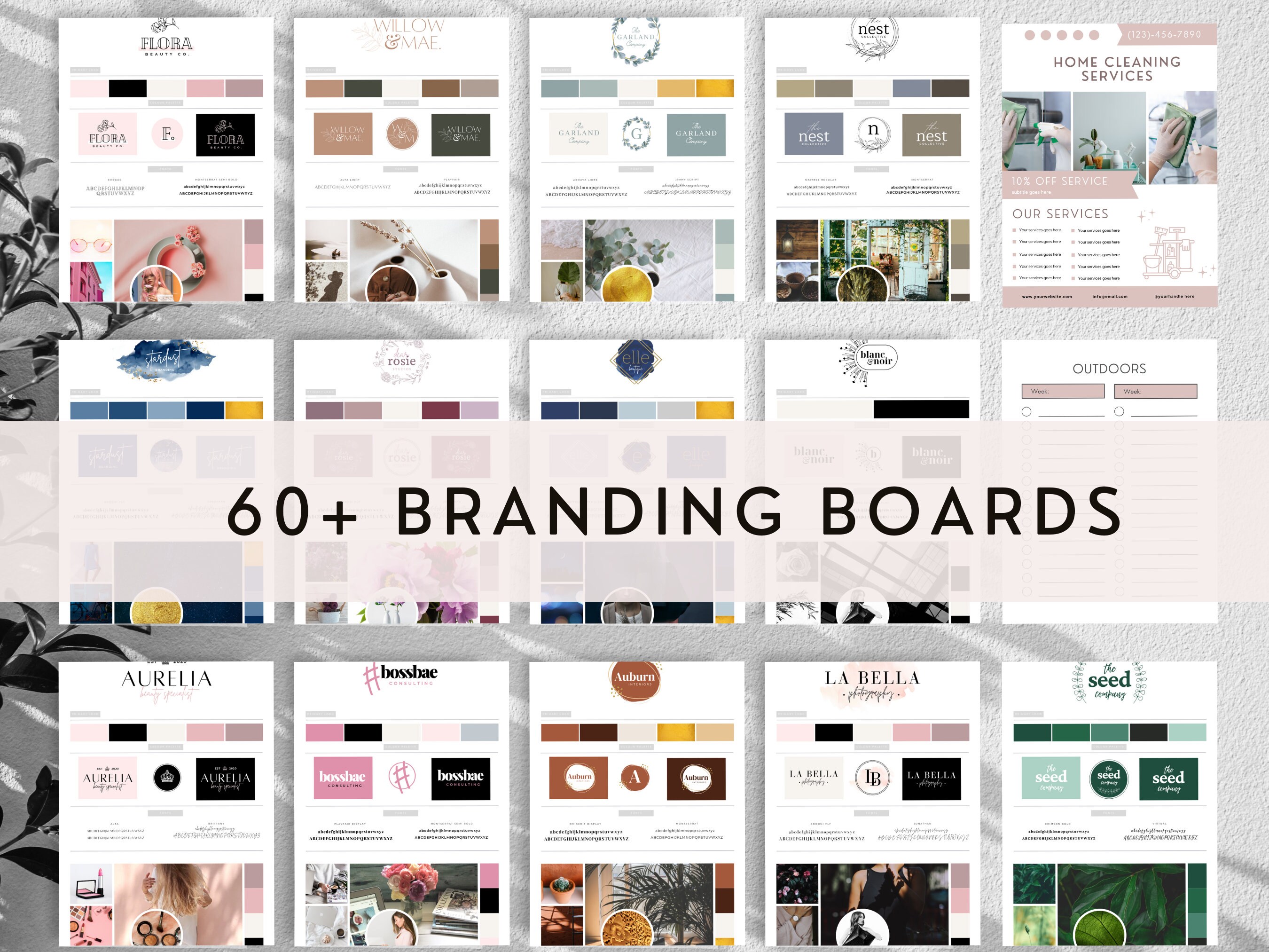 DIY Branding Package Template Logo Kit Editable Brand - Etsy