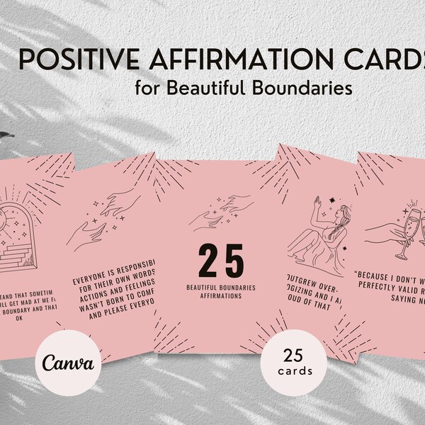 Affirmations for Boundaries - Etsy