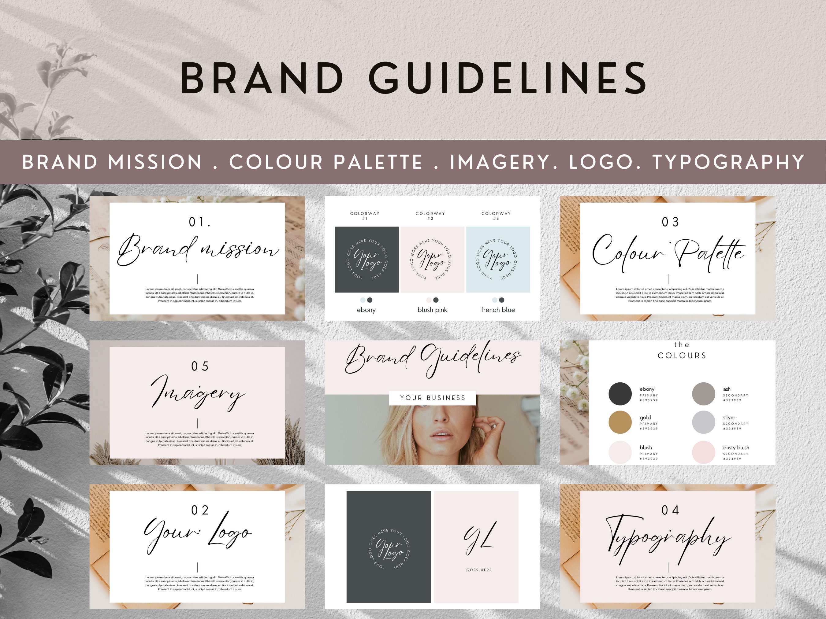500+ DIY Brand Design Package - Branding Templates, Brand Identity Kit ...