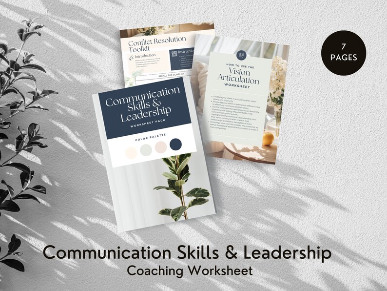 Communication Skills Coaching Worksheets Responsibility - Etsy