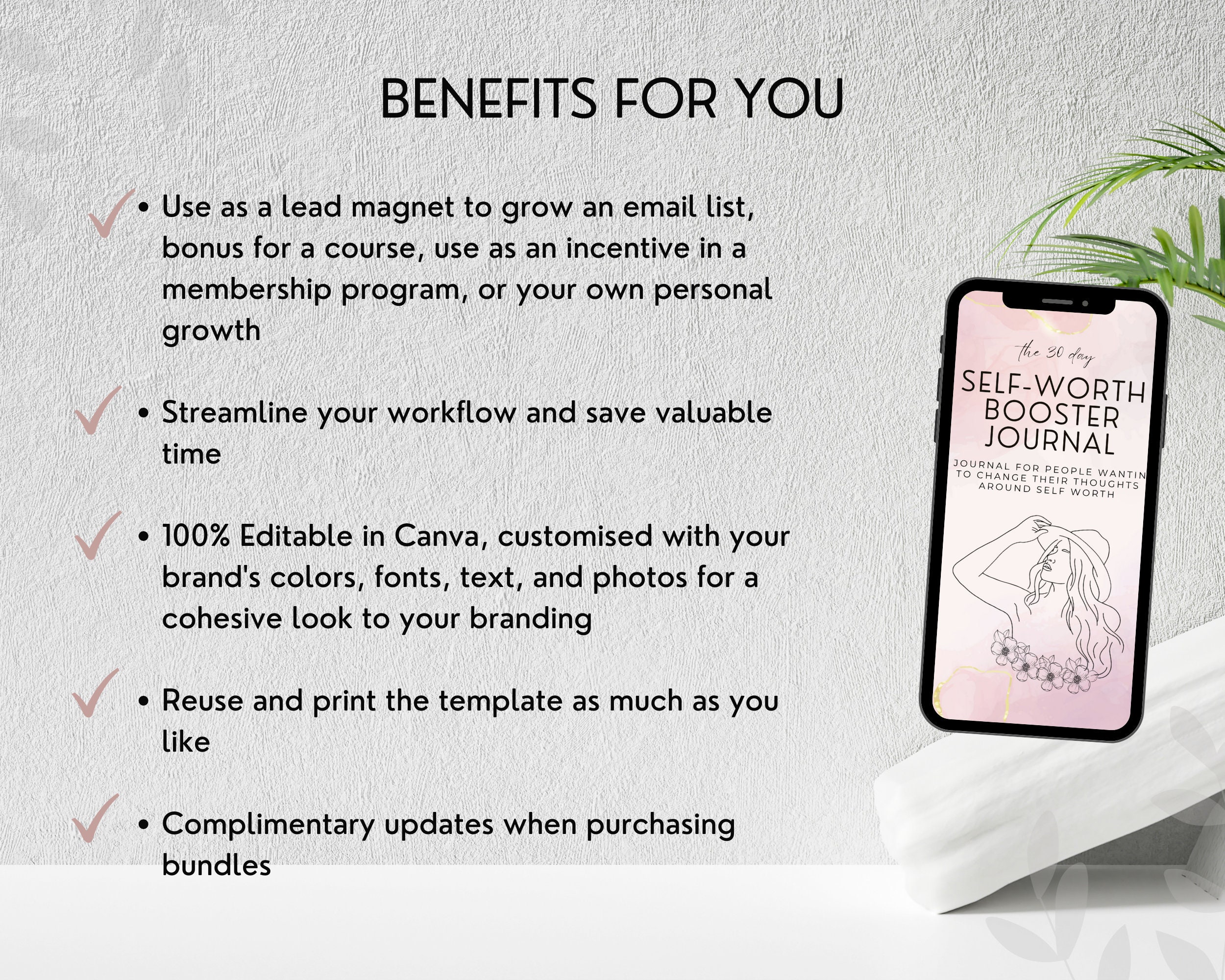 Self-worth Journal for Personal Growth & Confidence Done for - Etsy