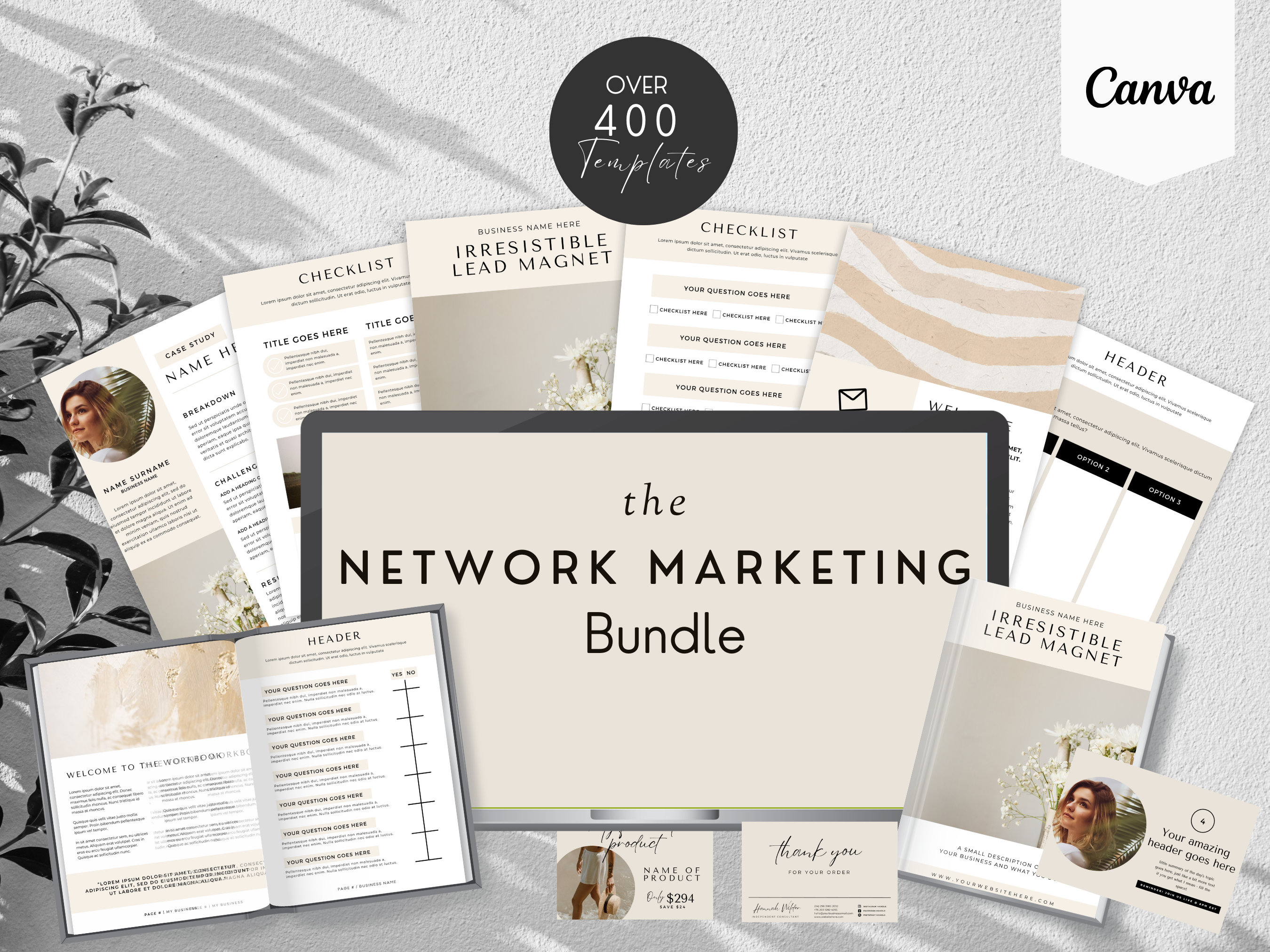 Network Marketing Canva Template Bundle: MLM Business Planner Direct ...