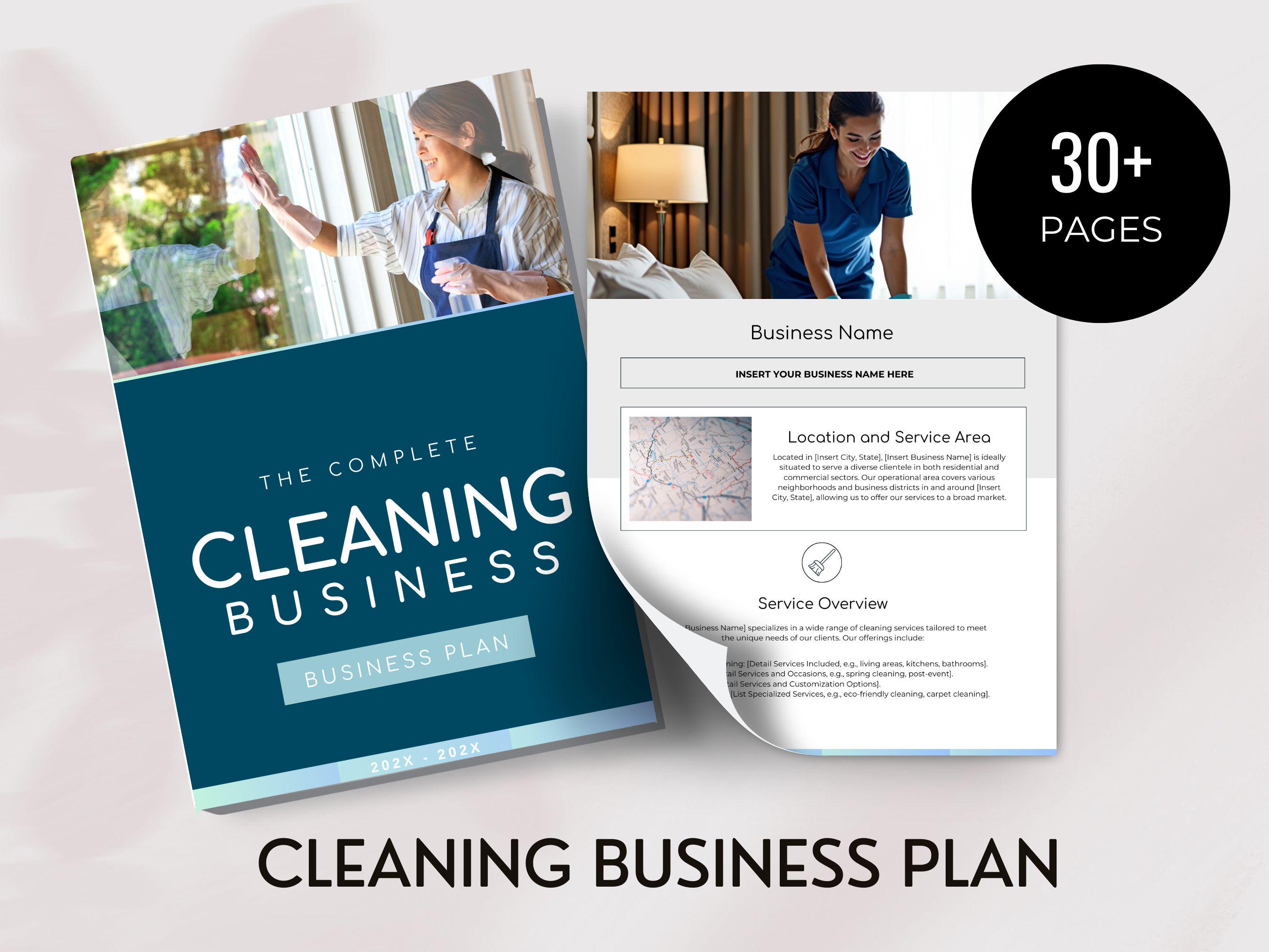 Cleaning Business Plan Template | Start & Grow a Successful Cleaning ...