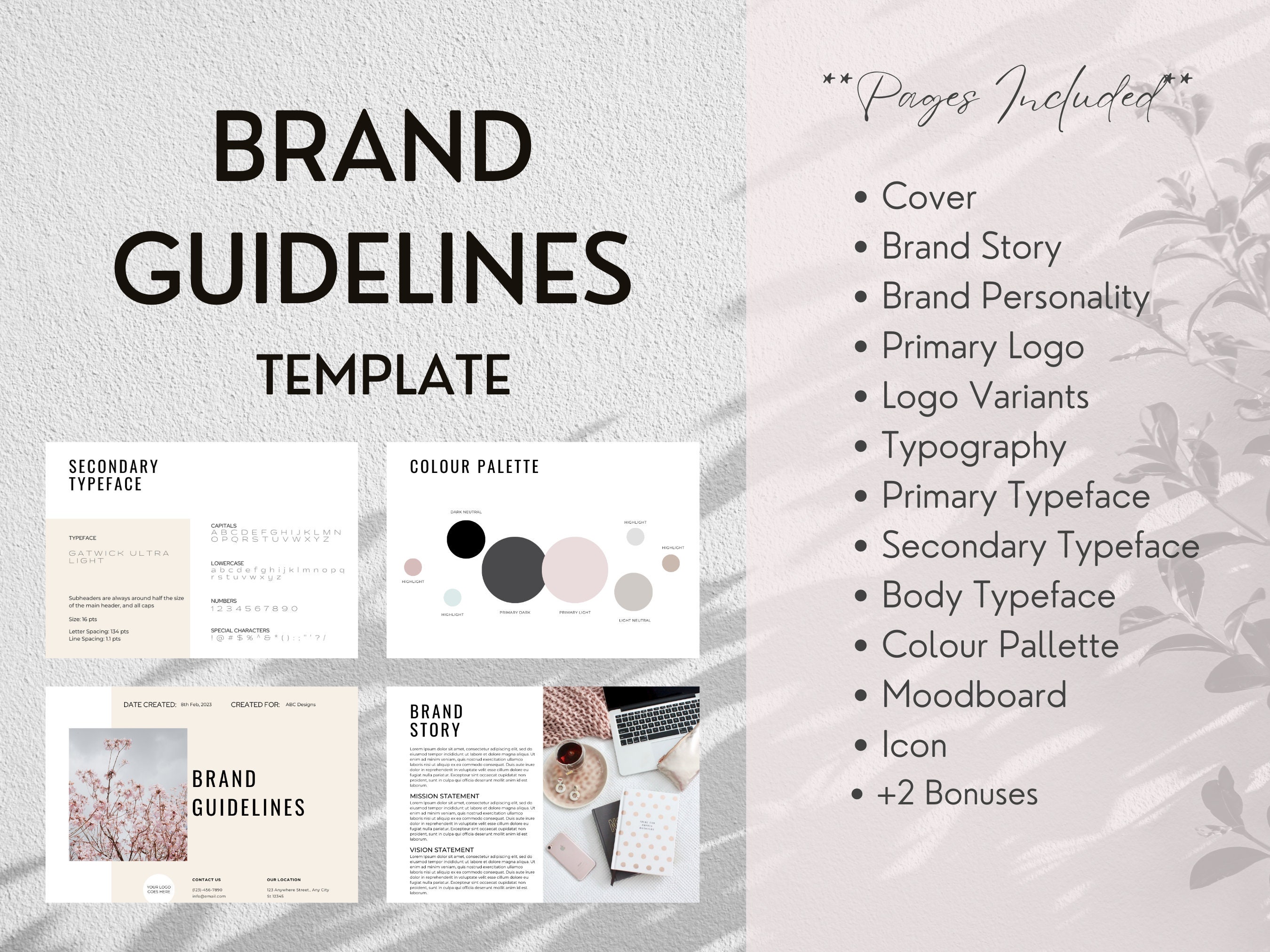 Brand Guidelines Template, Brand Strategy, Brand Style Guide, Brand ...