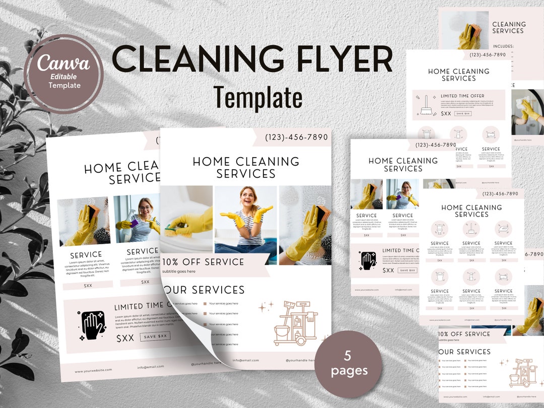 Cleaning Service Flyer, Housekeeping Flyer Home Cleaning Flyer Business ...