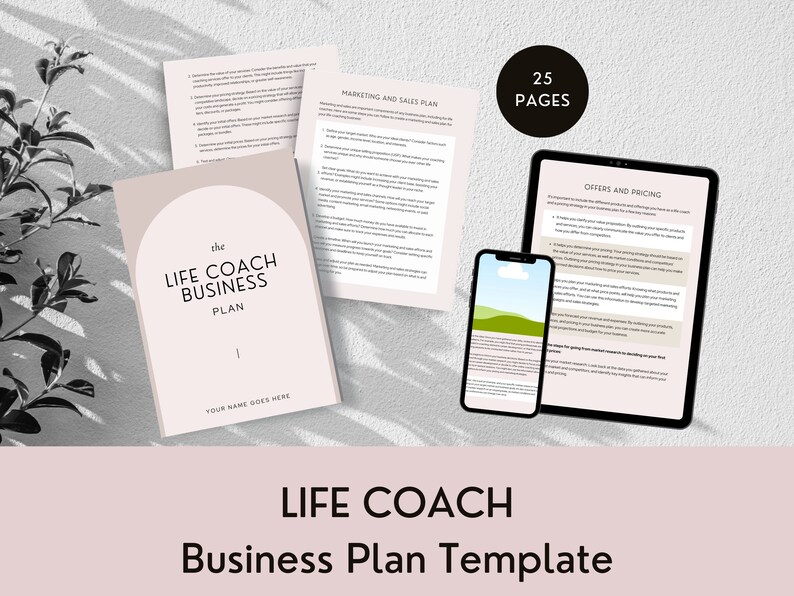 Life Coach Business Plan Canva Template Start up Business Plan for ...