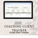 Coaching Client Tracker - Client Organizer, Progress Tracker, Google ...