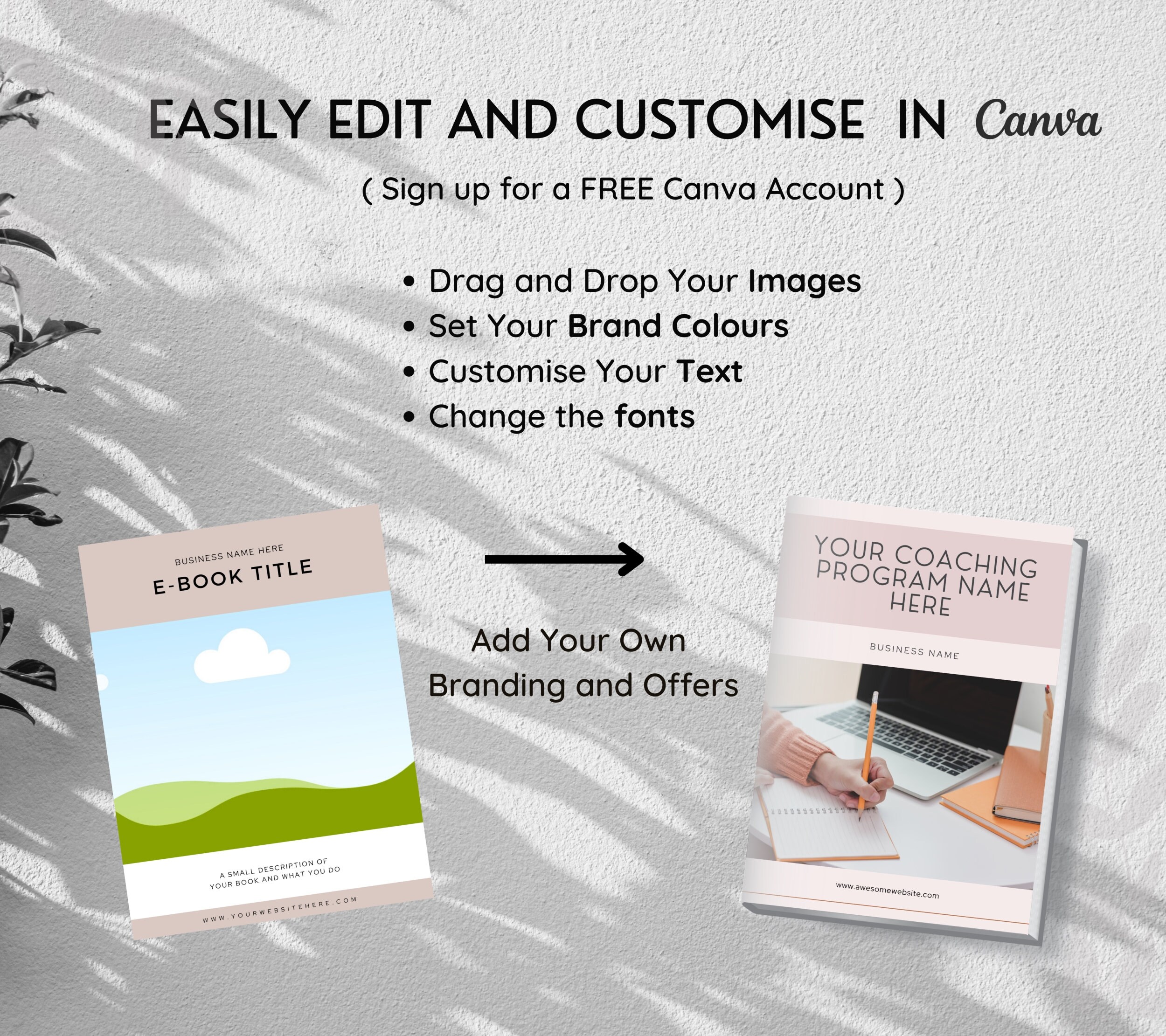 Business Coaching Program Canva Template | Client Welcome Package ...