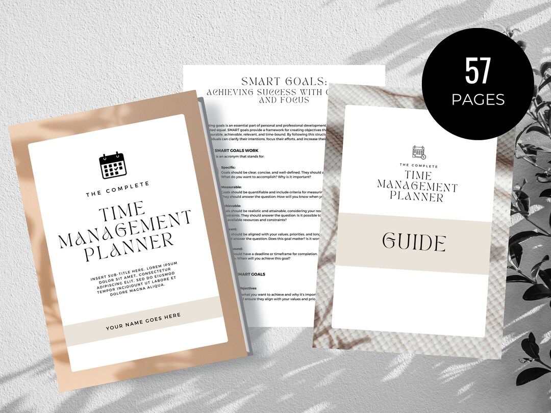 Time Management Planner Organizer Entrepreneur Productivity Scheduler ...