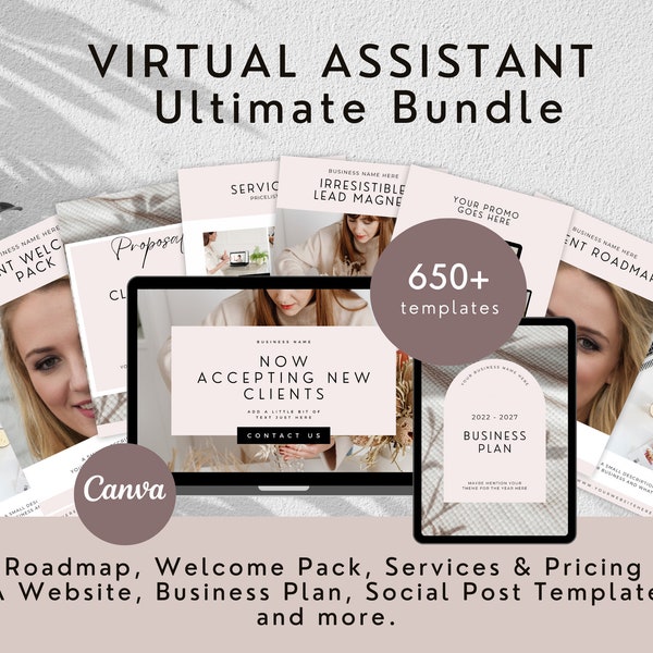 Virtual Assistant Client Proposal Template Etsy