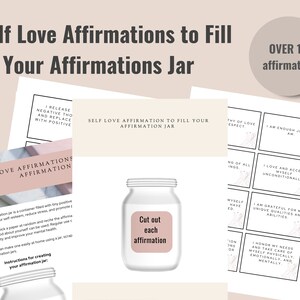 Printable Self Love Affirmation to Fill Your Affirmation Jar for ...