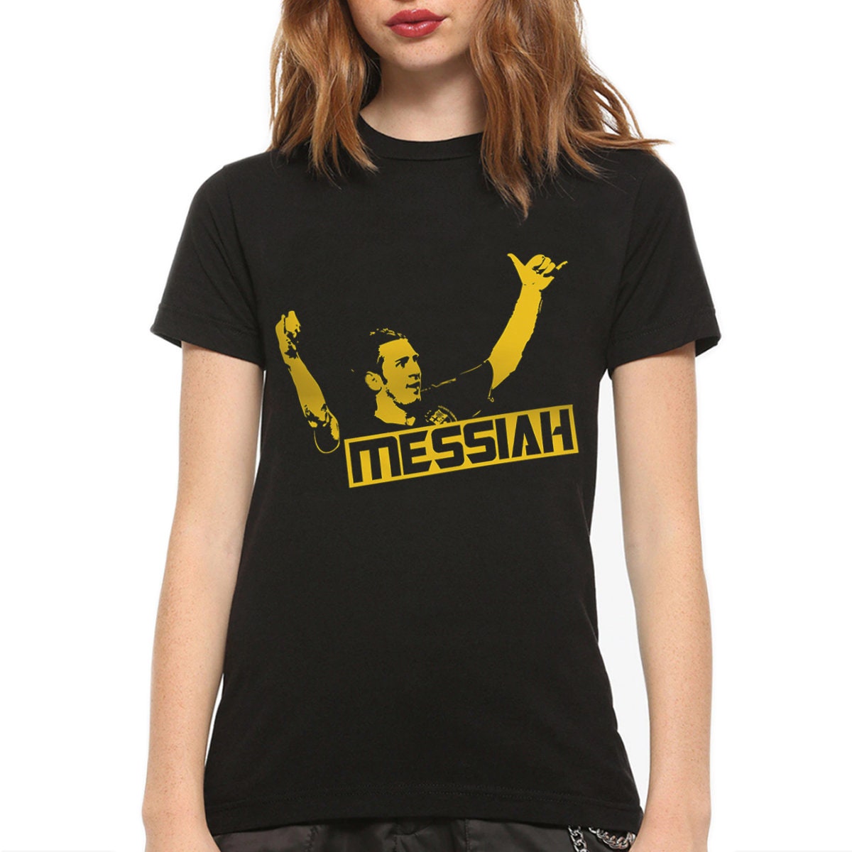 Lionel Messi Messiah T-shirt / Men's Women's Sizes / 100% Cotton Tee ...