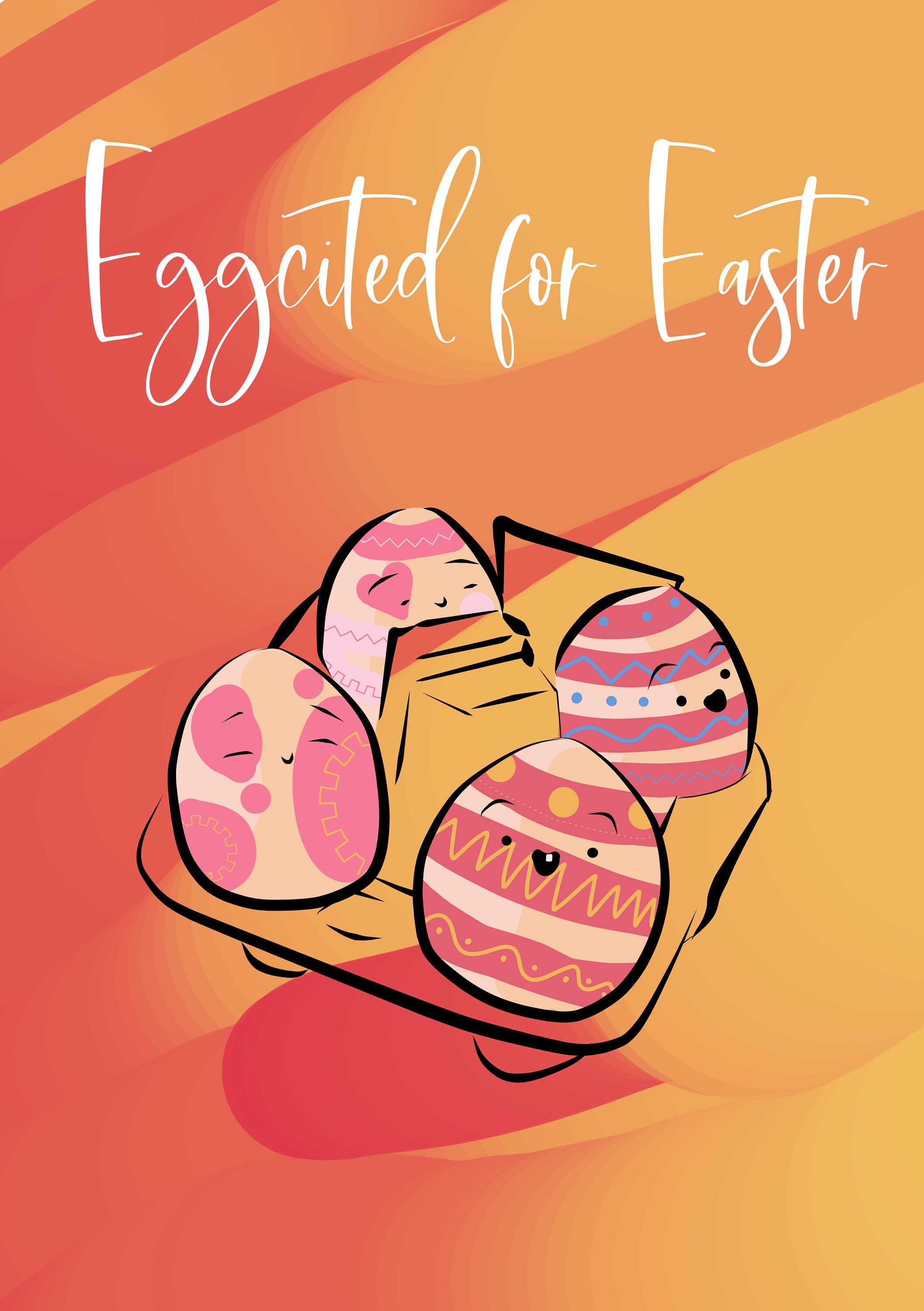 Printable Easter Card.downloadable Easter Card.digital Easter Card ...