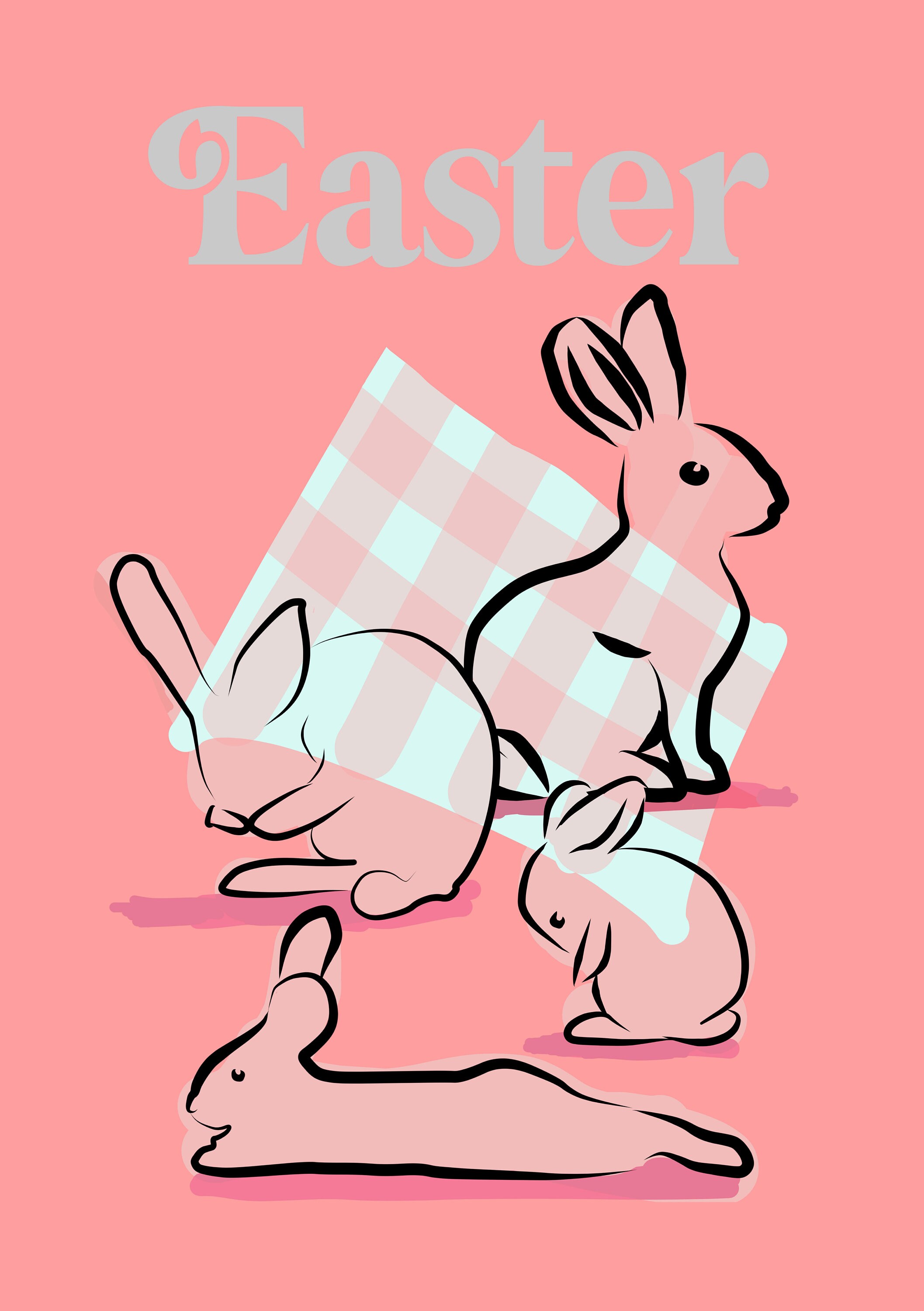 Printable Easter Card.downloadable Easter Card.digital Easter Card ...