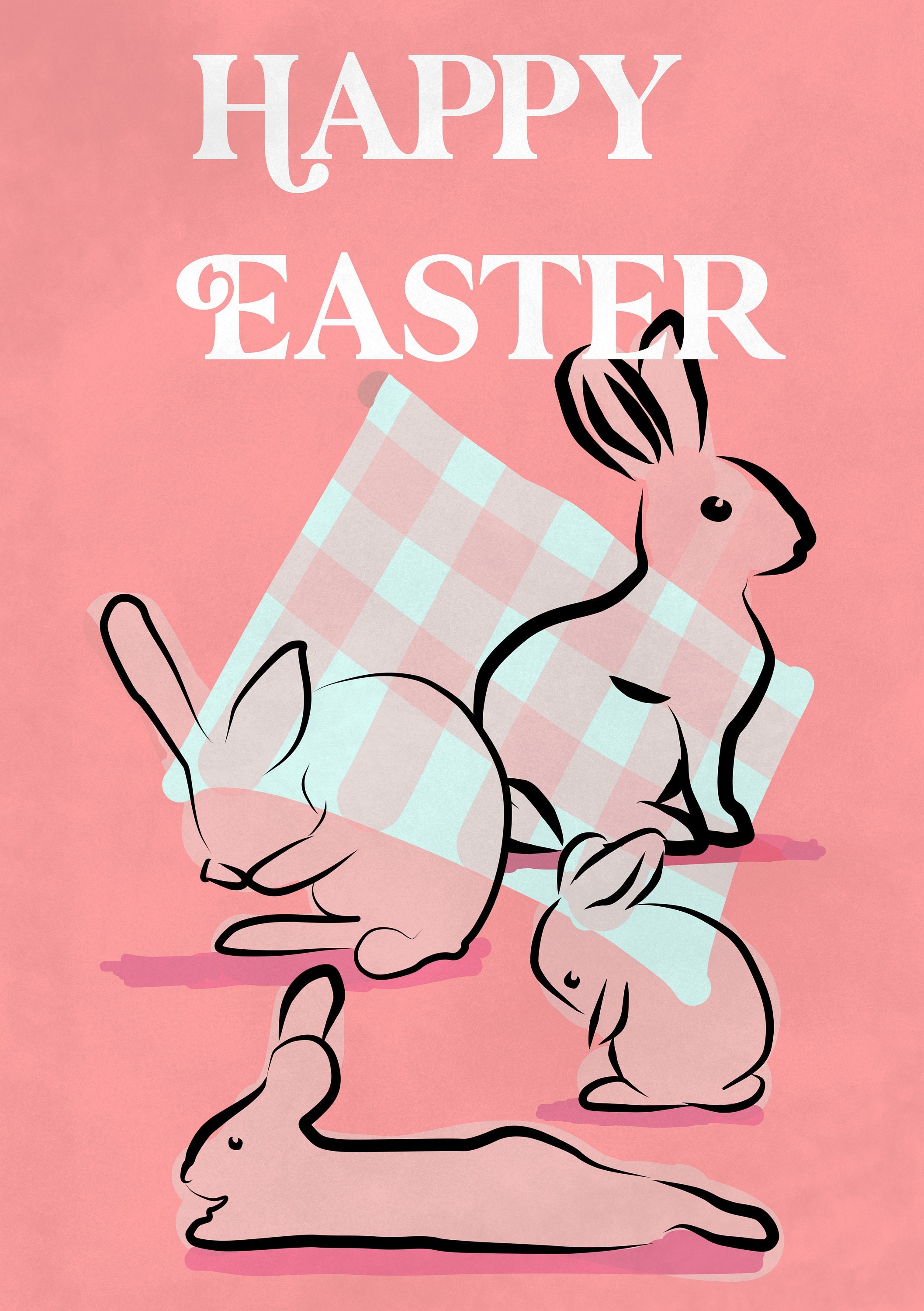 Printable Easter Card.downloadable Easter Card.digital Easter Card ...