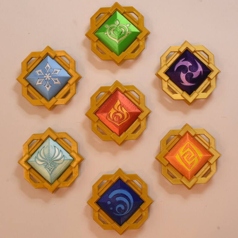 Genshin Impact Vision Liyue Sumeru Mondstadt Inazuma Anemo, Electro ...