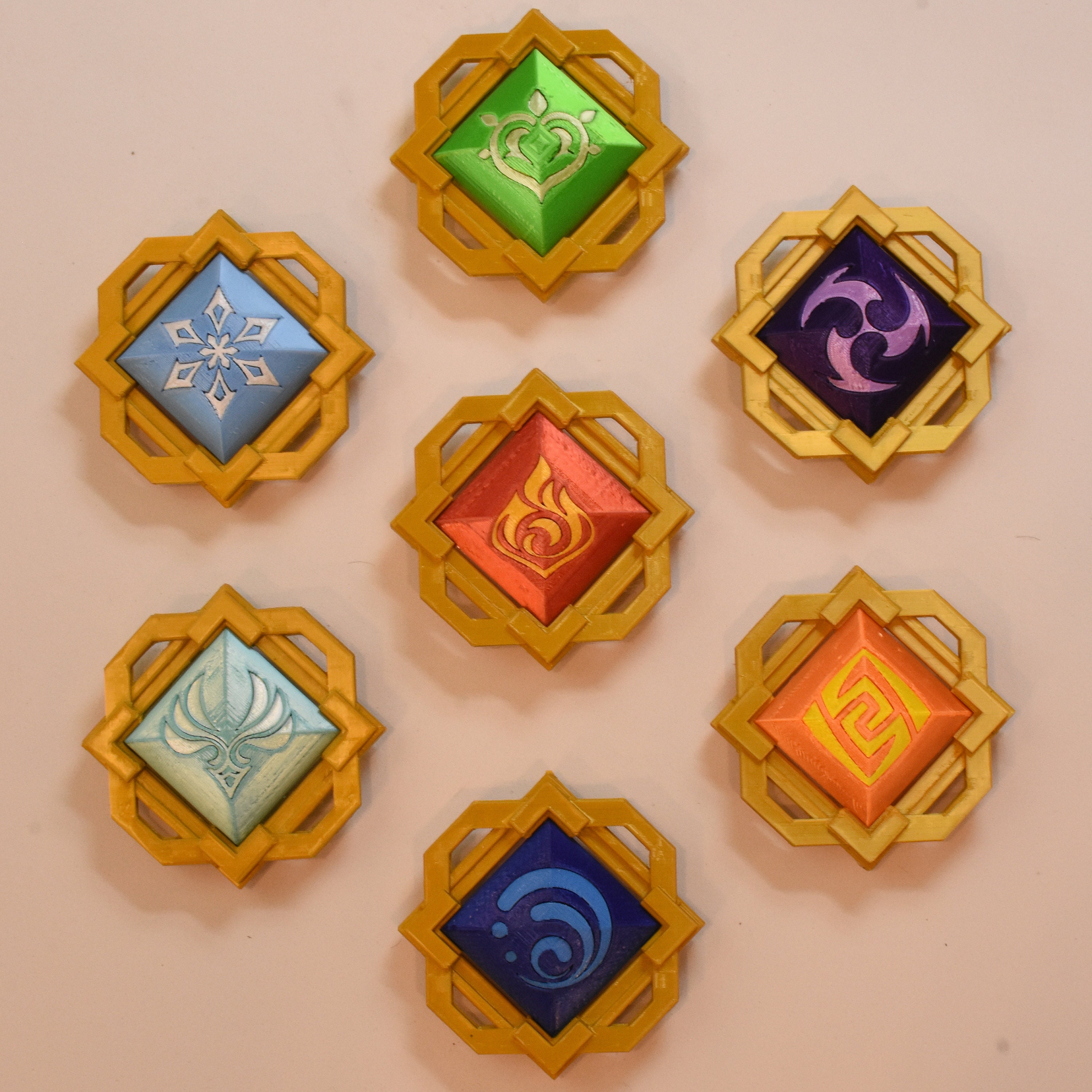 Genshin Impact Vision Liyue Sumeru Mondstadt Inazuma Anemo - Etsy