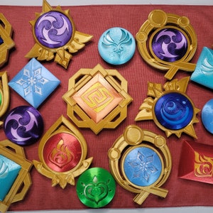 Genshin Impact Vision; Liyue Sumeru Mondstadt Inazuma; Anemo, Electro ...