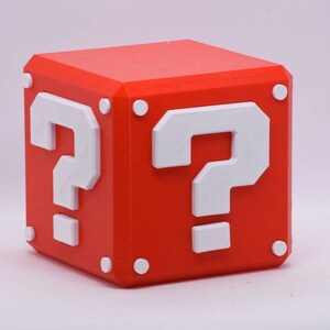 Nintendo Question Block From Super Mario - Gift for Gamers! 3D Printed ...