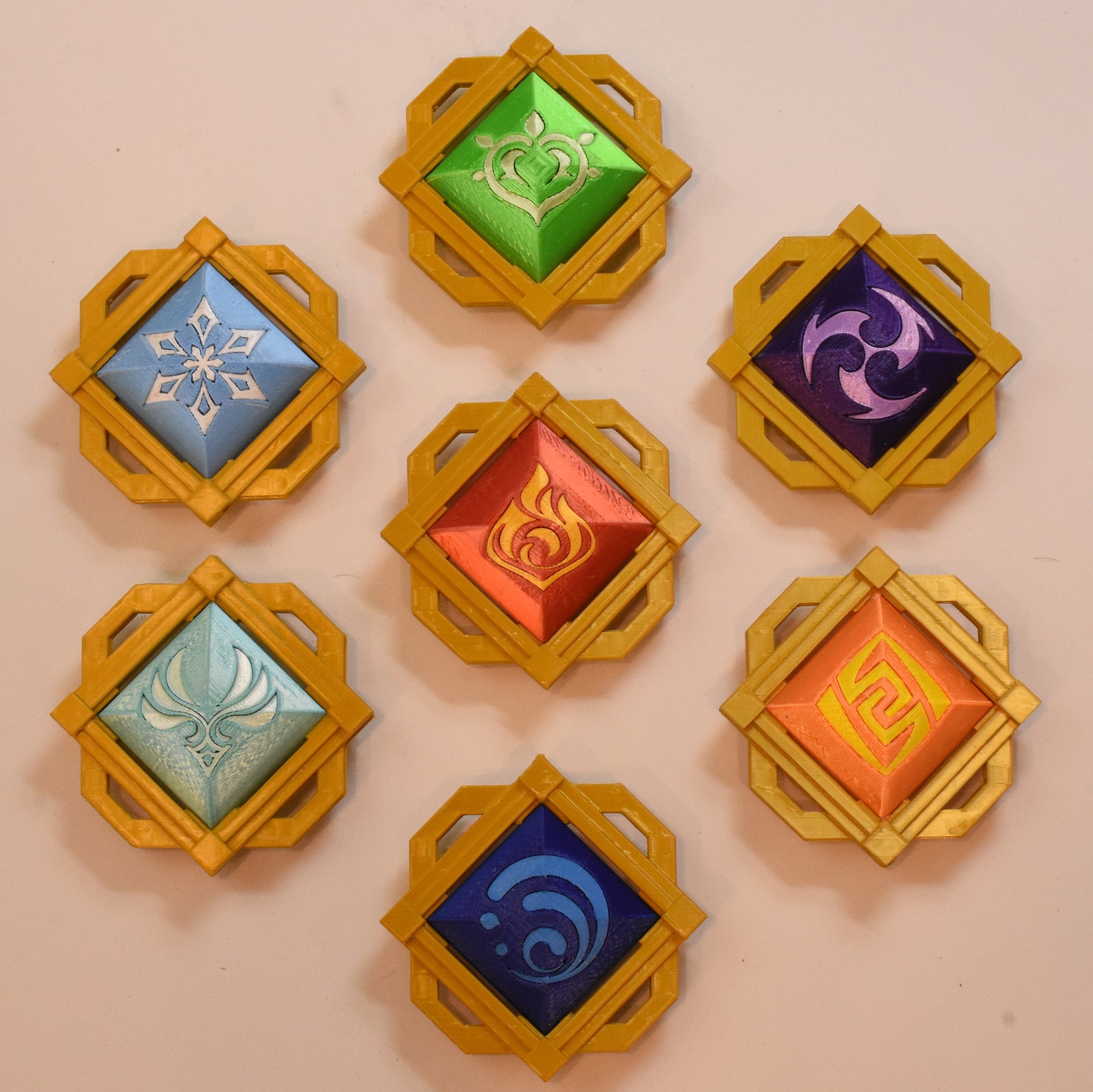 Genshin Impact Vision; Liyue Sumeru Mondstadt Inazuma; Anemo, Electro ...