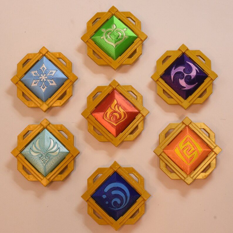 Genshin Impact Vision Liyue Sumeru Mondstadt Inazuma Anemo, Electro ...