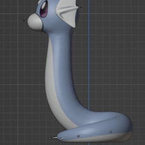 Dratini 3D Model W Skeleton for Posing - Pokemon Fan Art - Digital ...