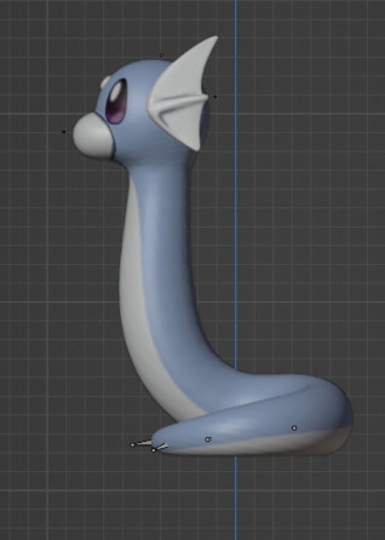 Dratini 3D Model W Skeleton for Posing - Pokemon Fan Art - Digital ...