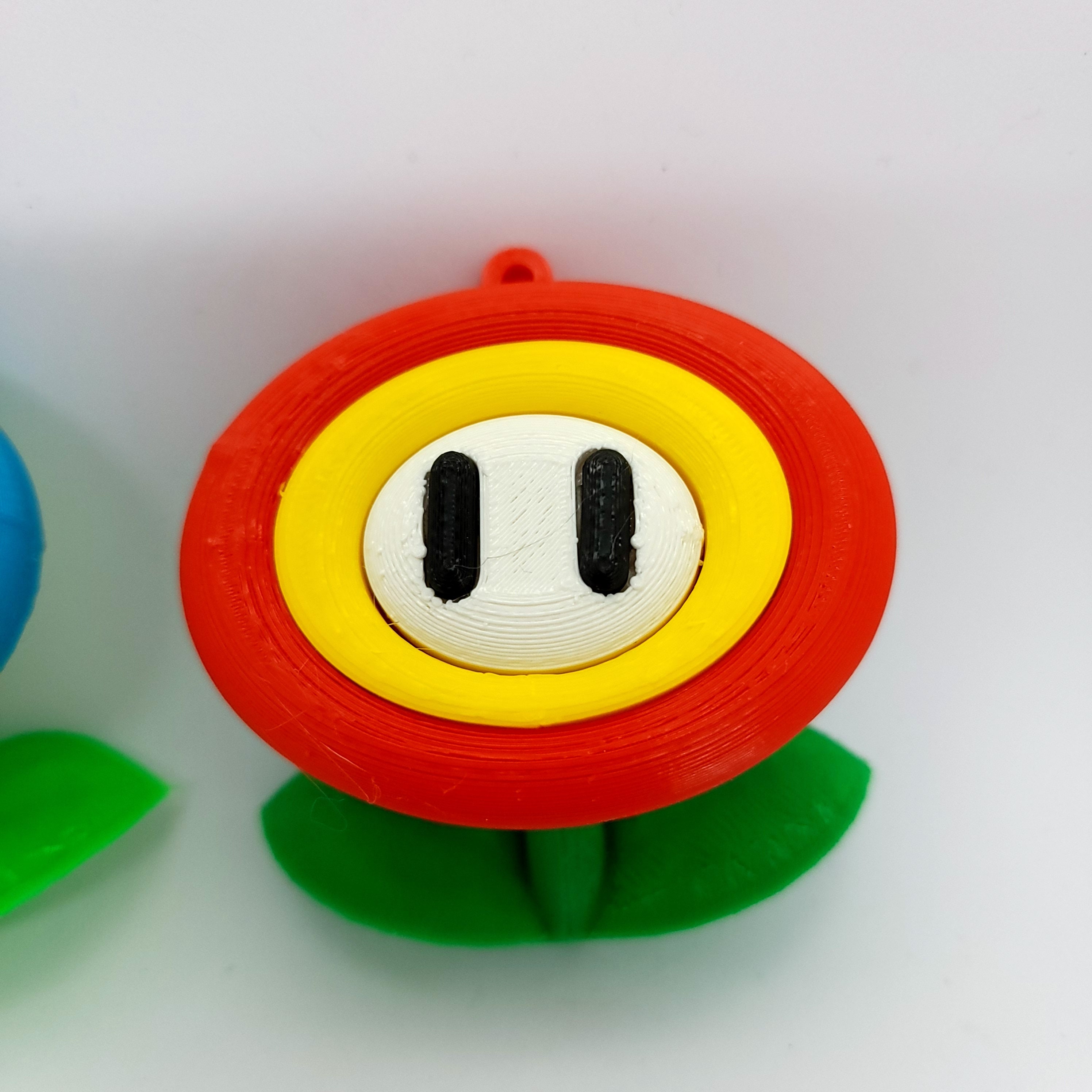 Nintendo Fire Flower and Ice Flower 3D Printed Christmas Ornaments ...