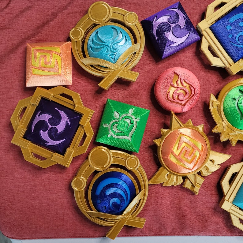 Genshin Impact Vision Liyue Sumeru Mondstadt Inazuma Anemo, Electro ...