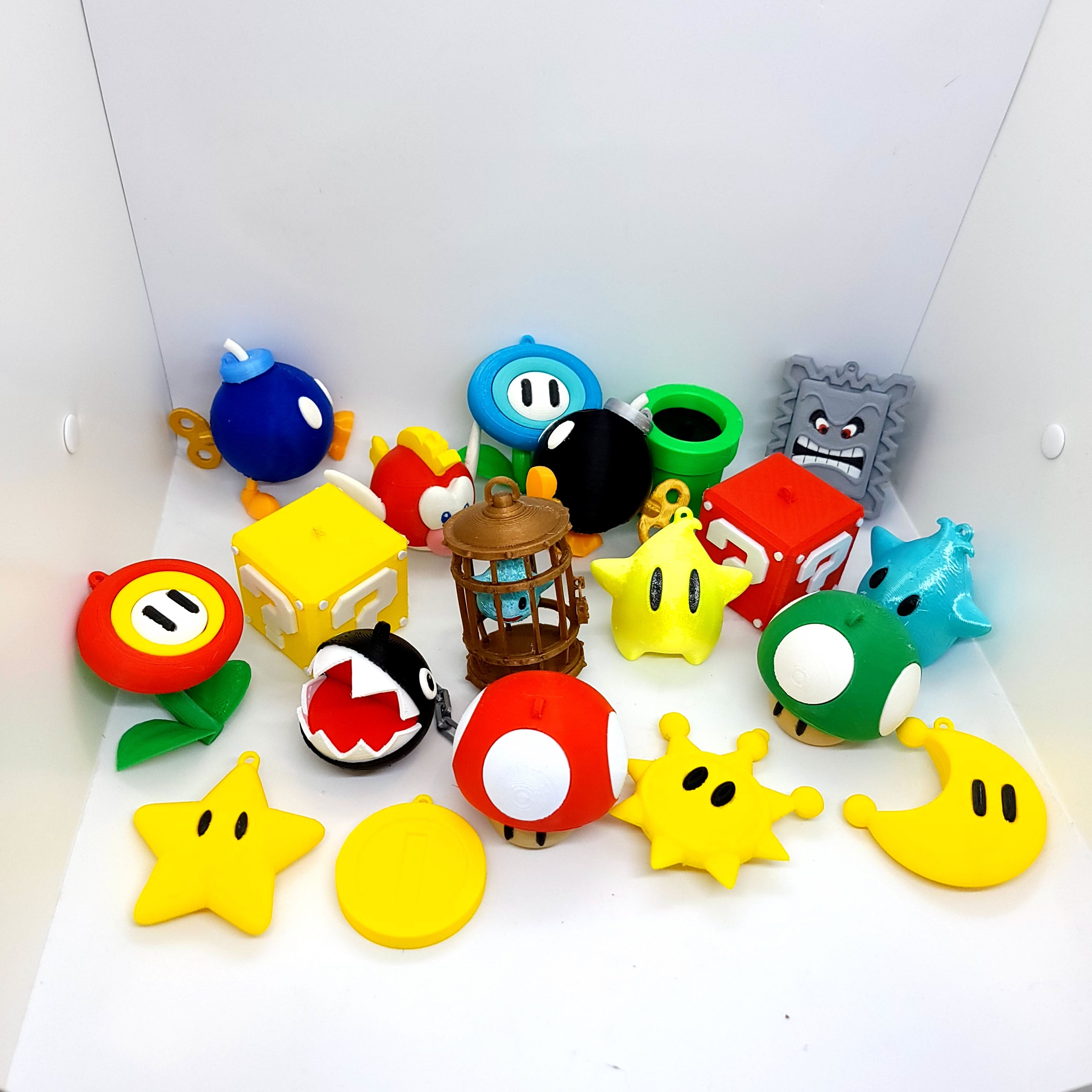 Nintendo-inspired 3D Printed Thwomp Christmas Ornament - Geeky Gaming ...