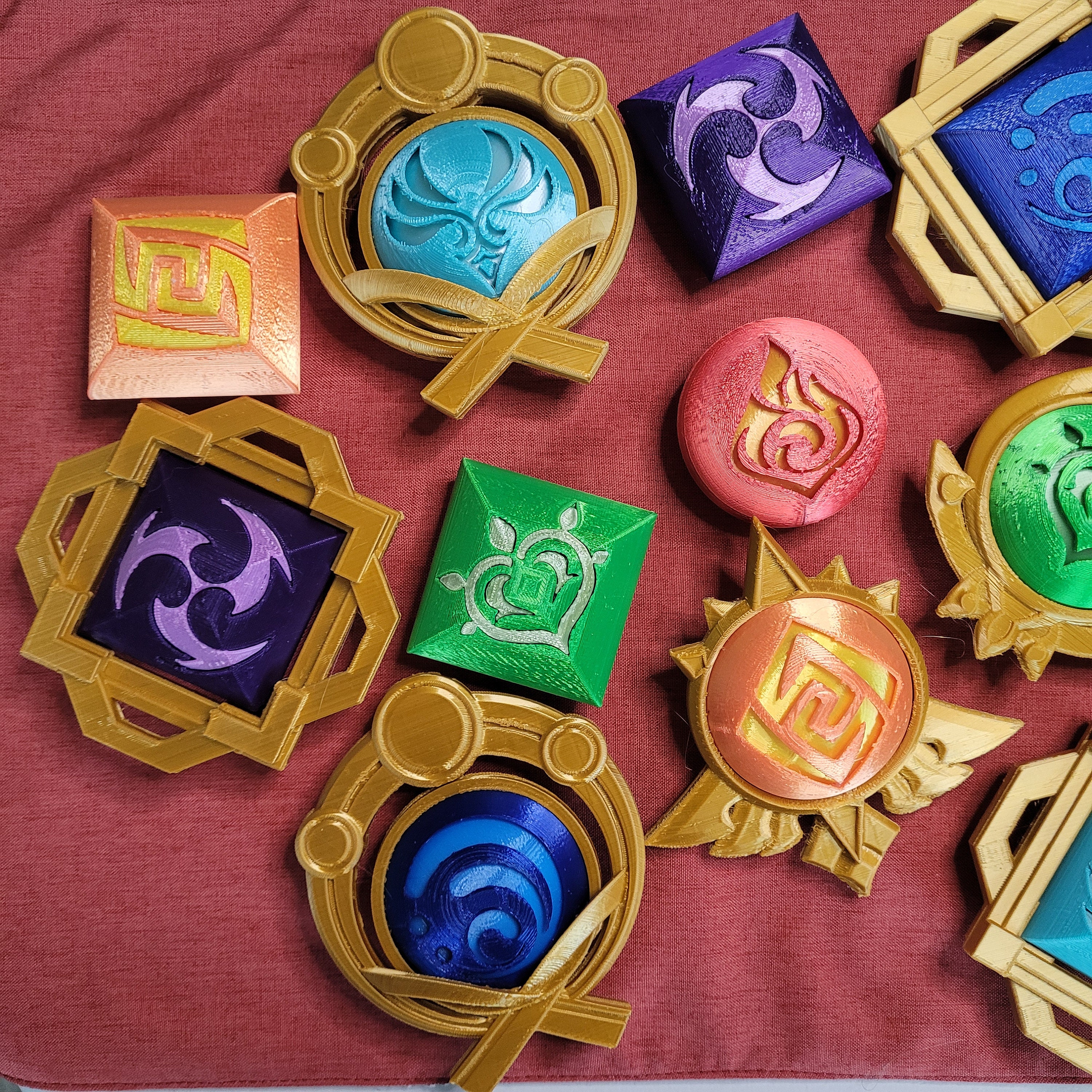 Genshin Impact Vision; Liyue Sumeru Mondstadt Inazuma; Anemo, Electro ...