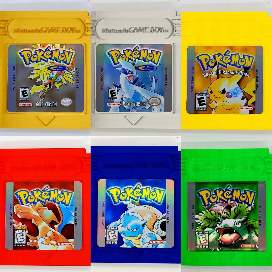 3D Printed Jumbo Gameboy Pokemon Cartridge Wall Decor - Etsy