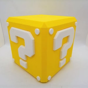 Nintendo Question Block From Super Mario - Gift for Gamers! 3D Printed ...