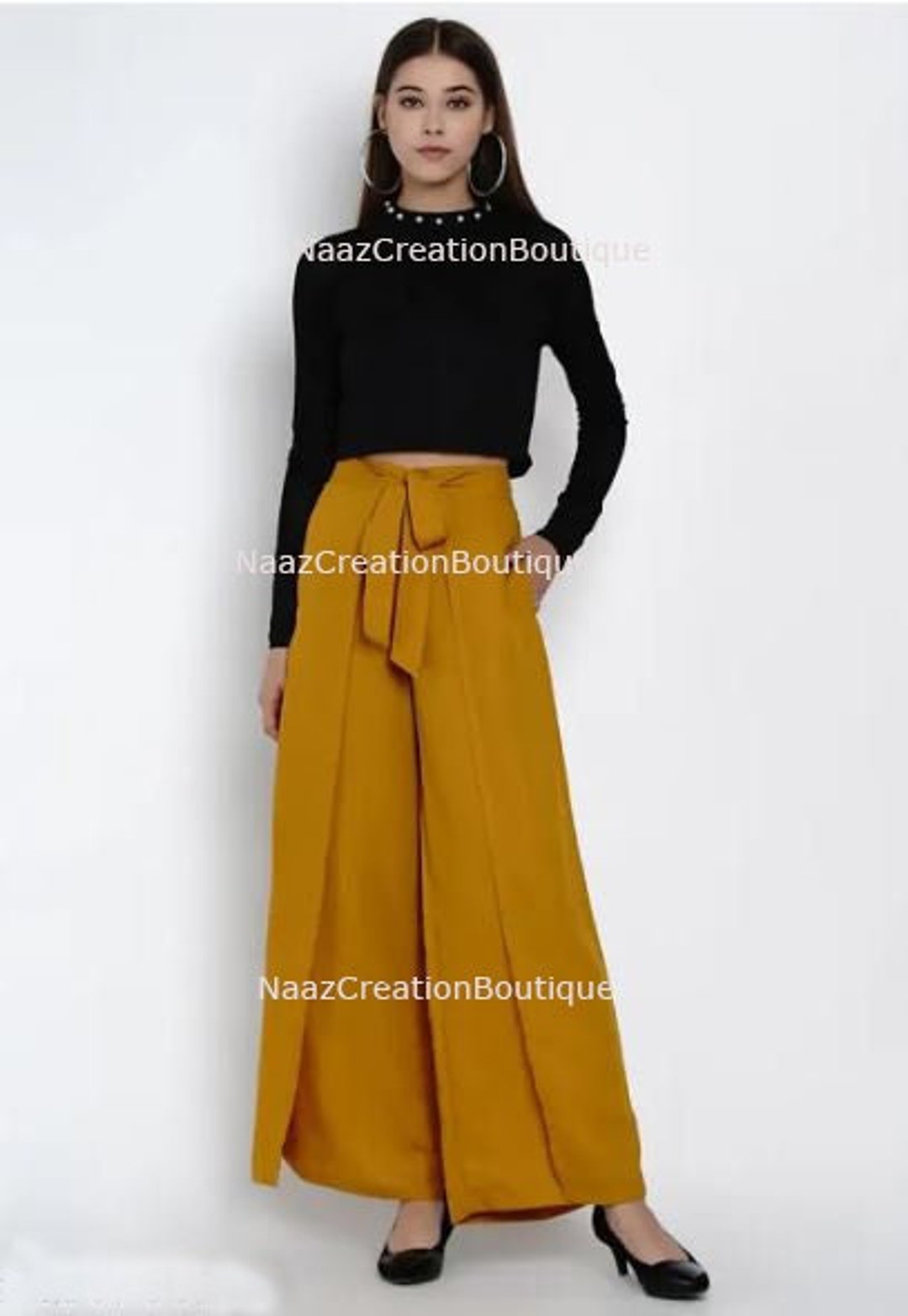 100% Rayon Wide Leg Wrap Pant Open Leg Rayon Pant Split Pant Beach ...