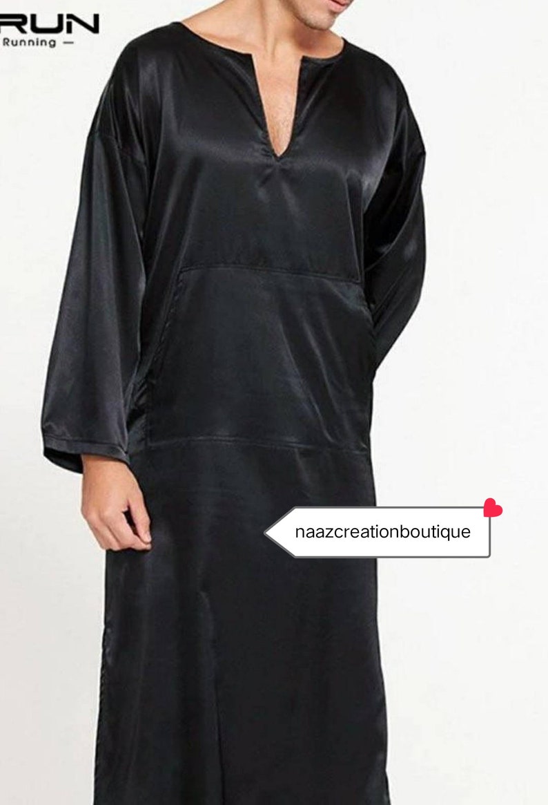 Unisex Outfit Kaftan, Men Muslim Robe Kaftan Long Leelan Kaftan Indian ...