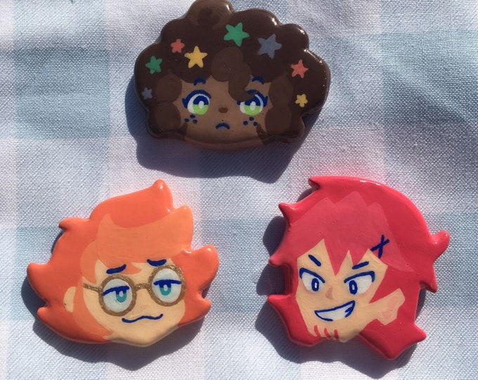Custom Clay Pin - READ DESCRIPTION - Etsy