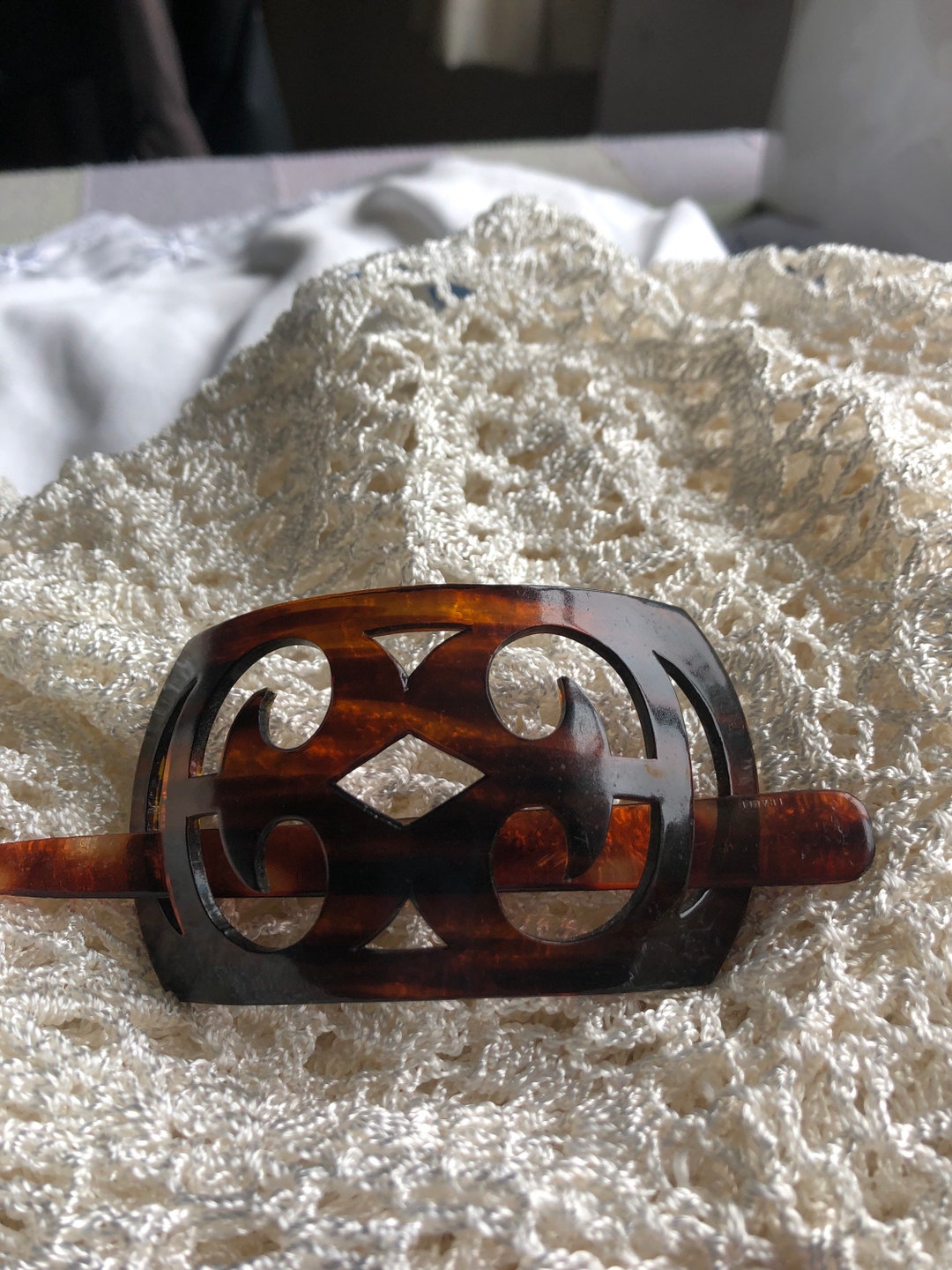 Vintage Faux Tortoiseshell Hair Barrette - Etsy