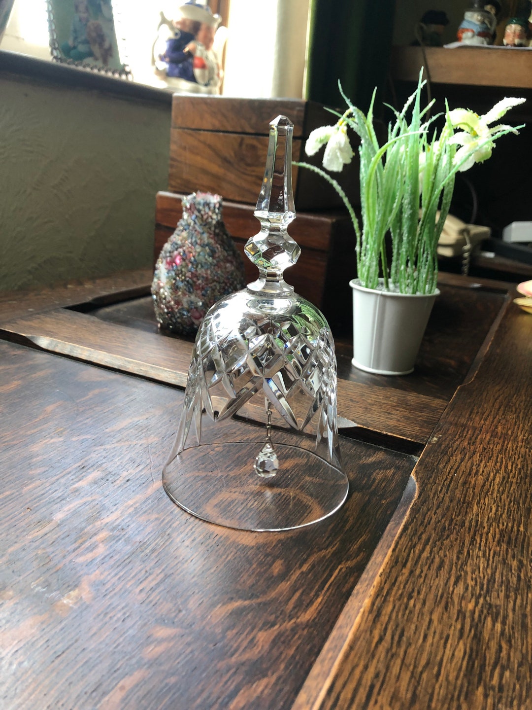 Galway Crystal Wedding Bell - Etsy