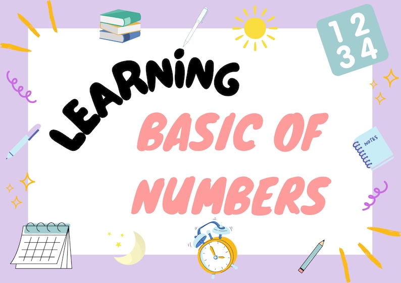 Toddler & Kids Printable Numbers Busy Book-a4 Size,instant Download ...