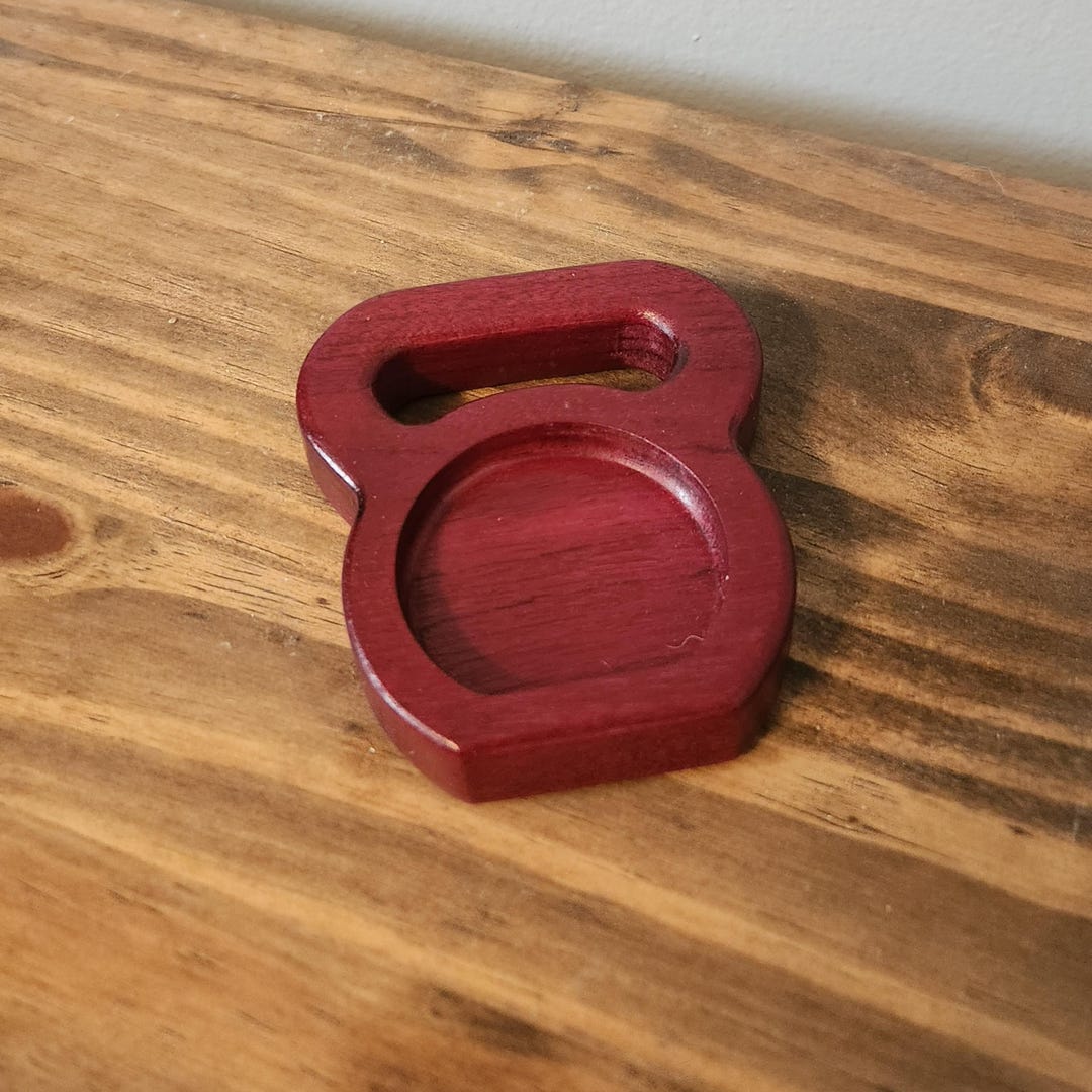 Purple Heart Kettlebell Ring Dish - Keepsake Tray for Wedding Ring Home ...