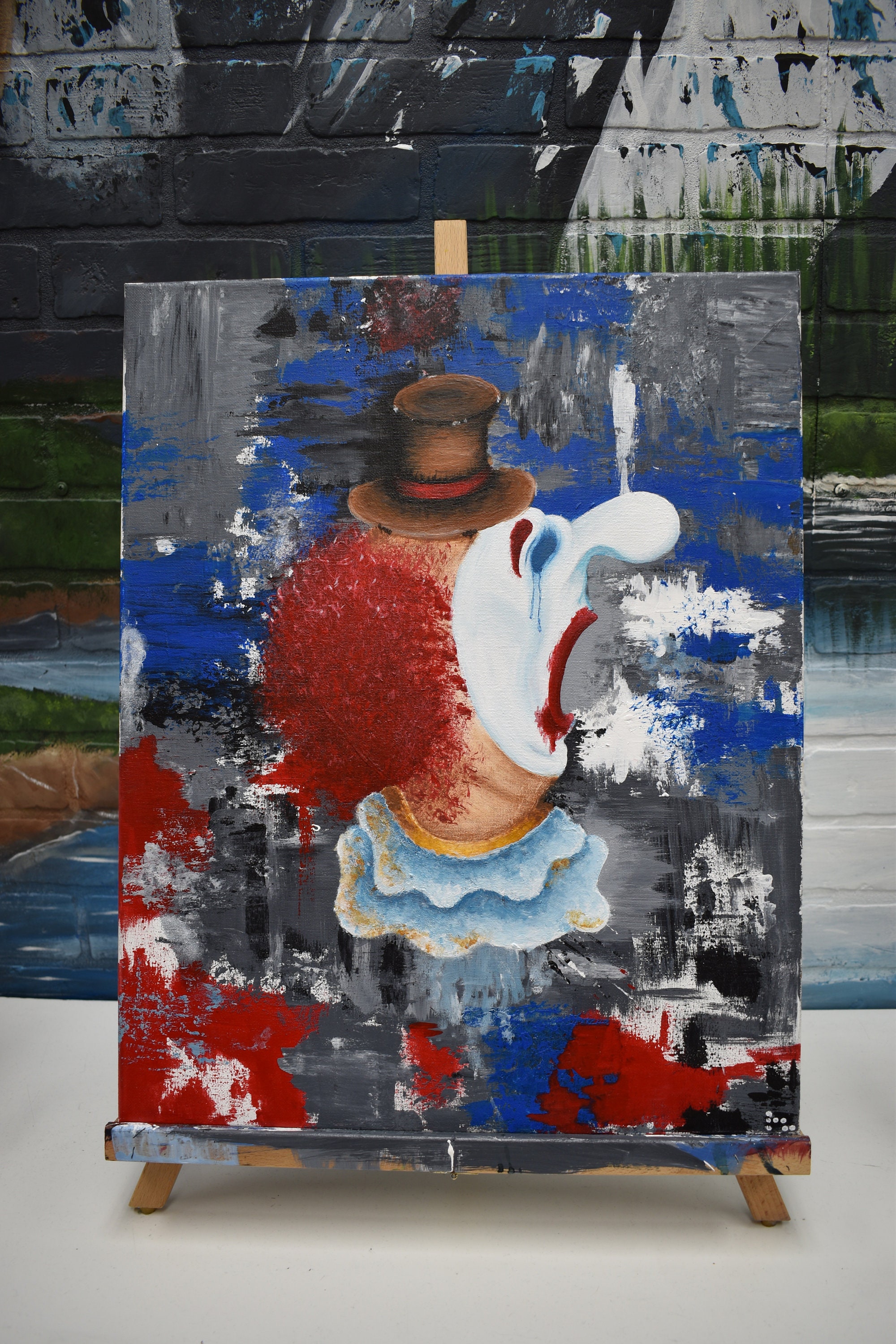 Sad Clown Painting - Etsy