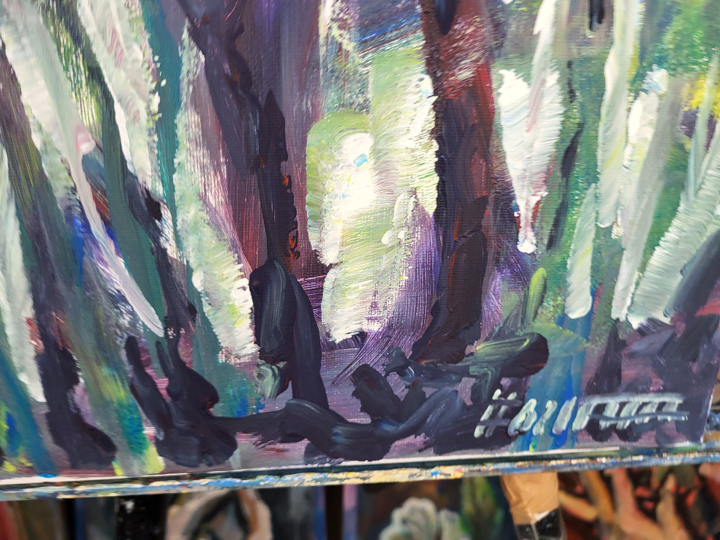 Oil Painting Oil Paintings Forest Nature Alexander Diener Art Unique ...