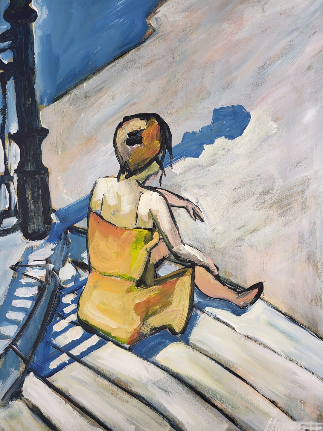 Oil Painting Oil Paintings Woman Abstract Alexander Diener Art - Etsy