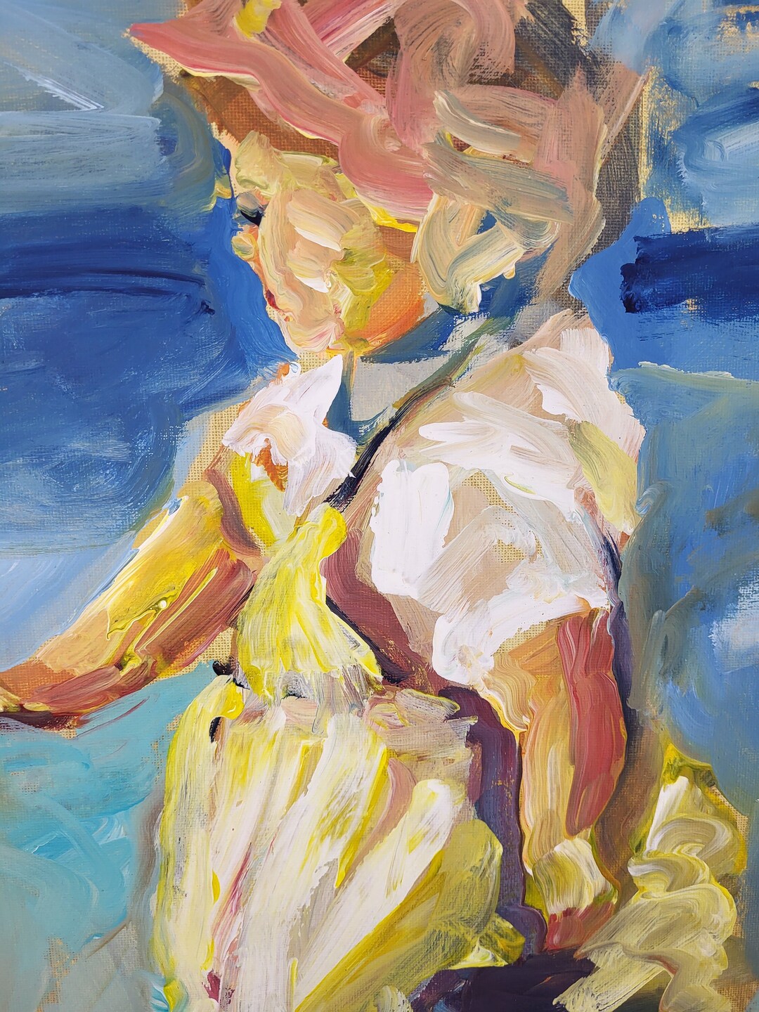 Oil Painting Oil Paintings Modern Art Alexander Diener Art Unique Child ...