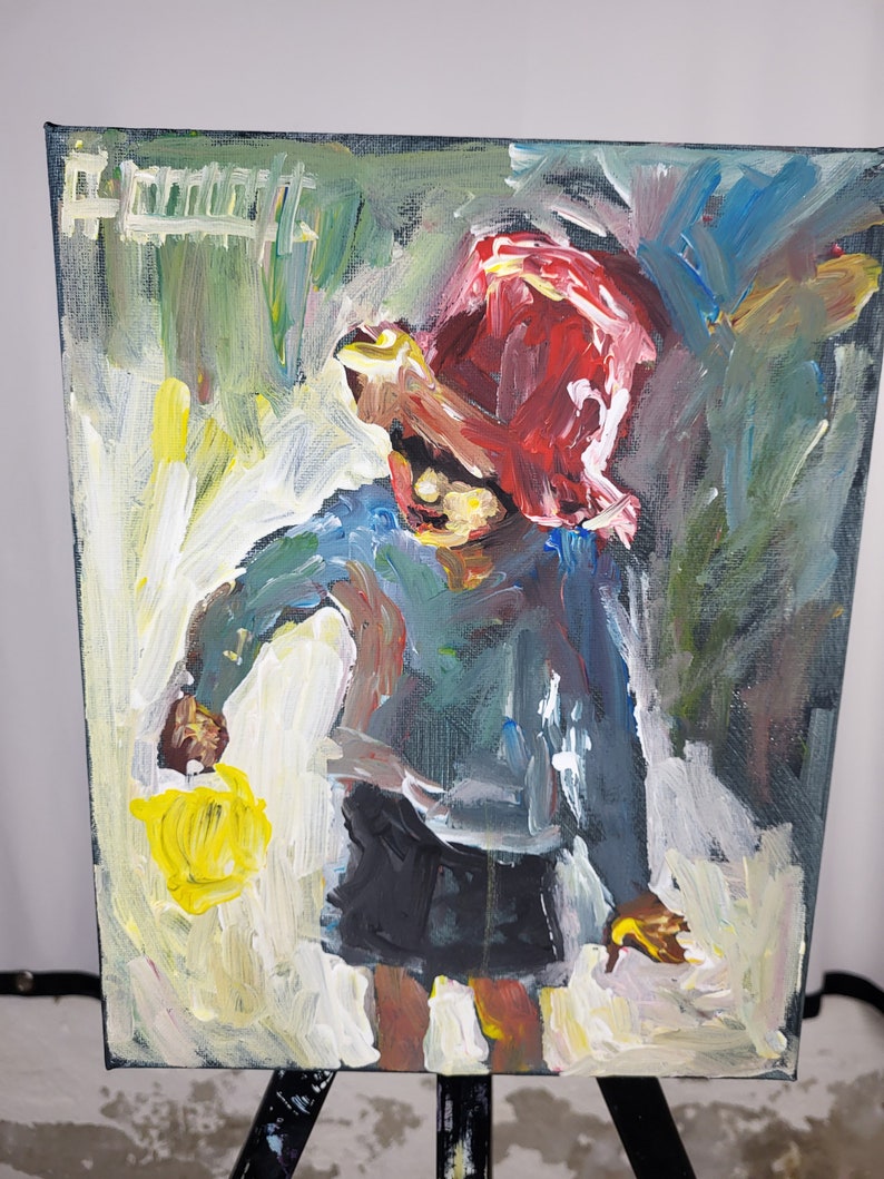 Oil Painting Child Beach Sea Modern Art Alexander Diener Art Unique ...