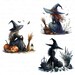 20 Witches Clipart, Witches on Halloween Clipart, Watercolor Witches ...