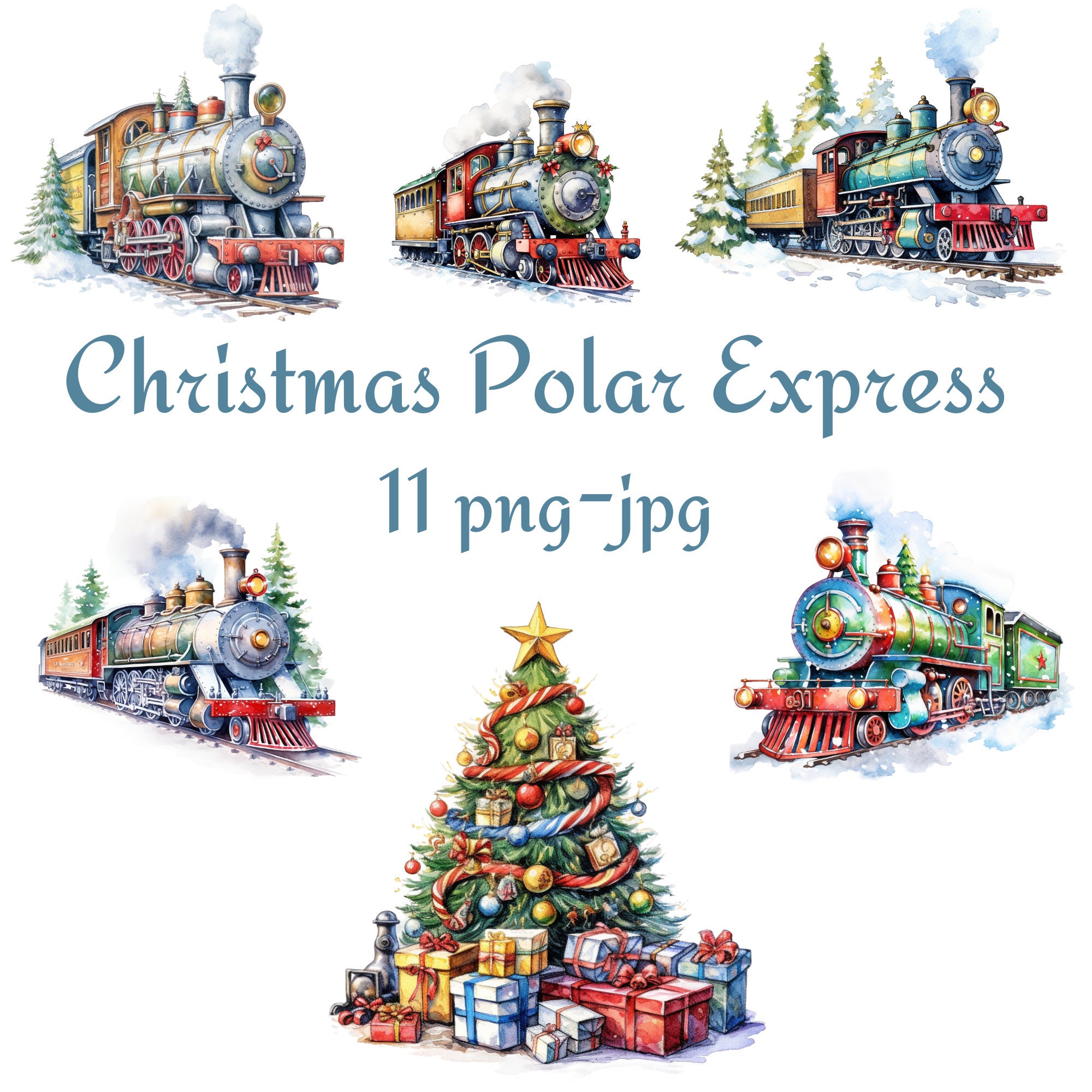 11 Christmas Polar Express Train Clipart ,christmas Polar Express ...